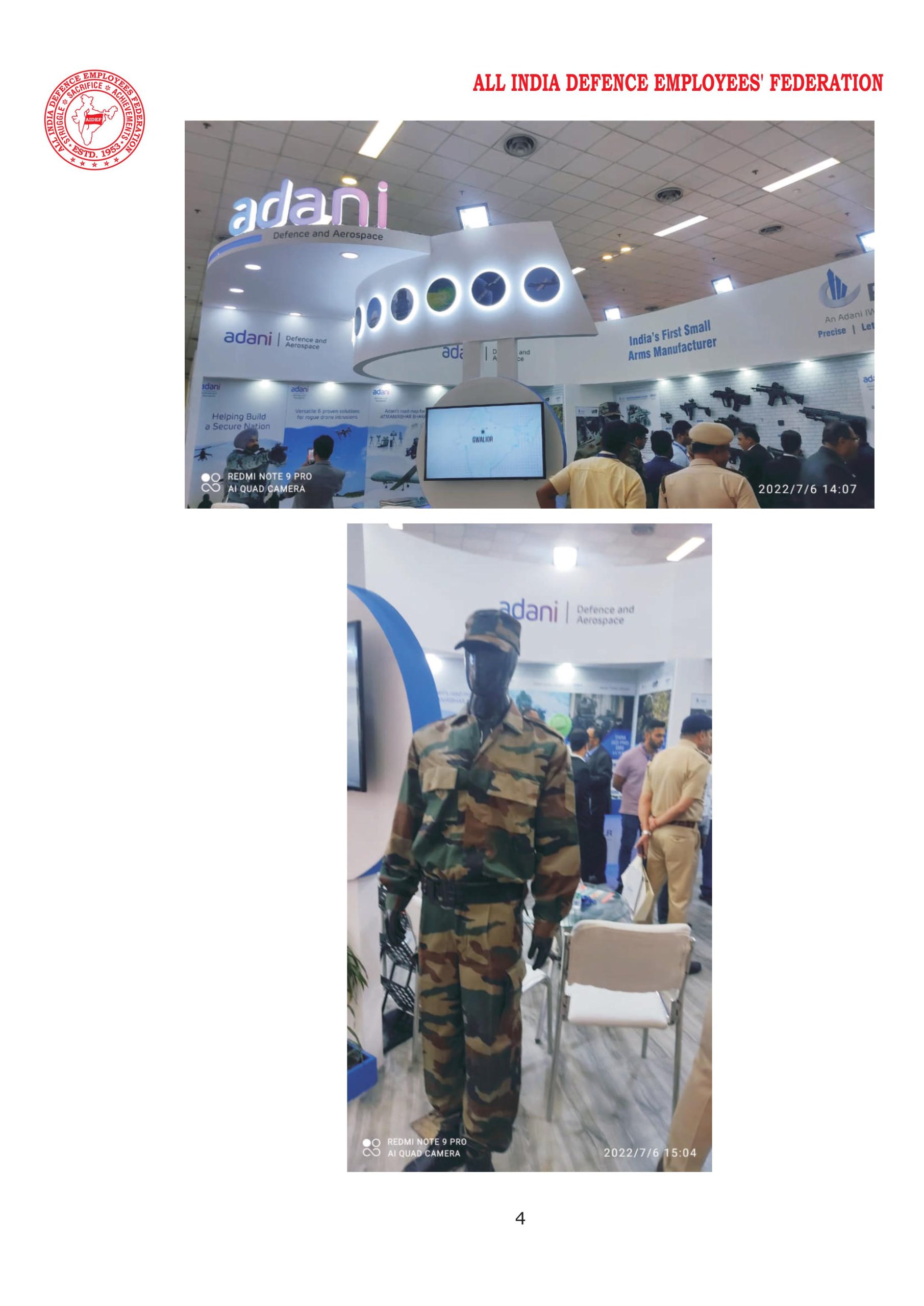 AIDEF Demands Action Against Adani Defence And Aerospace Company For ...
