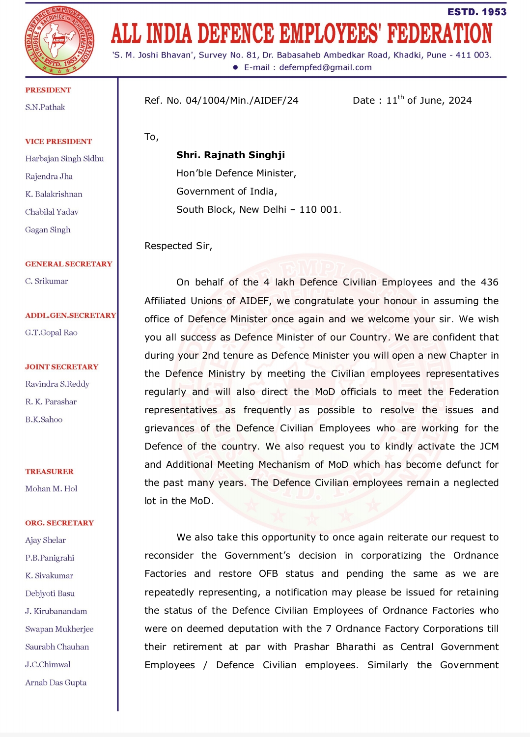 Right Time To Start A New Chapter In Defence Sector & Ministry – AIDEF ...